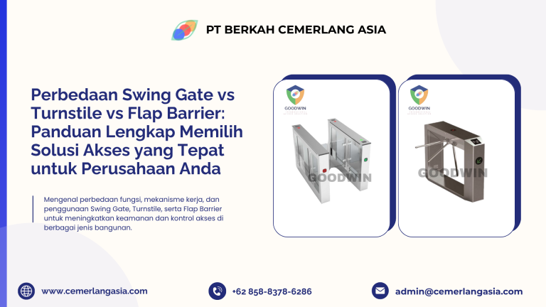 Perbedaan Swing Gate vs Turnstile vs Flap Barrier Gate